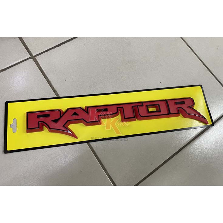 EMBLEM 30CM RAPTOR - RED BLACK | Shopee Malaysia