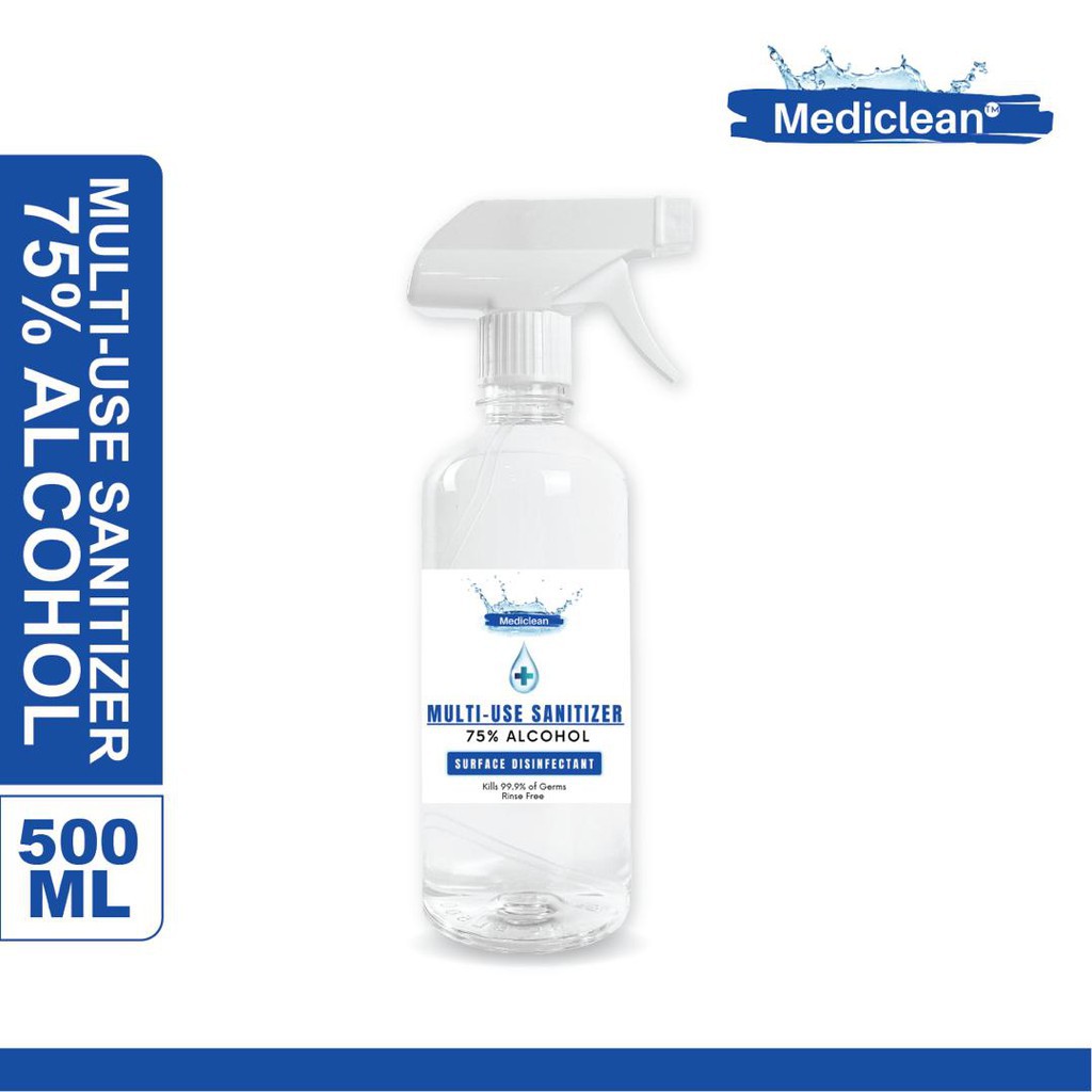 Mediclean Multi-Use Sanitizer Liquid Type 500ml (Spray) | Shopee Malaysia