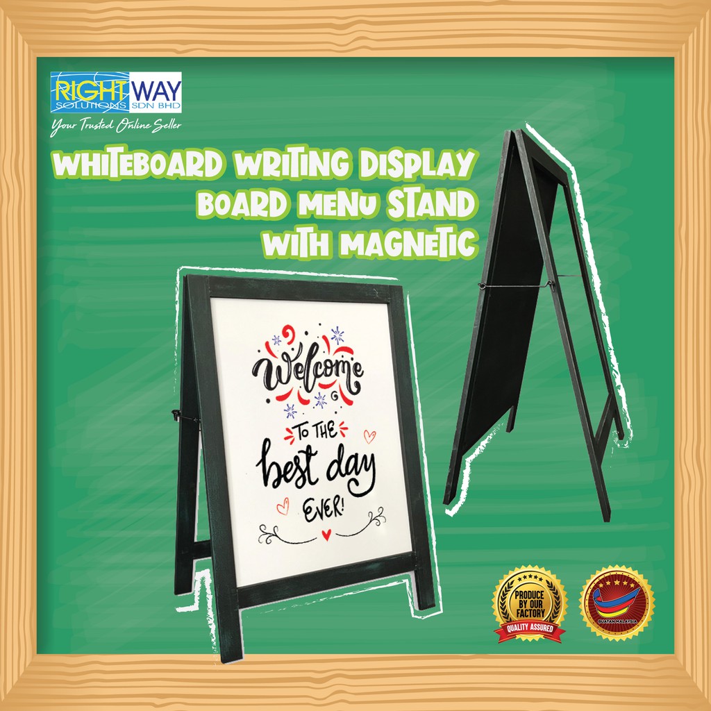 Whiteboard Writing Display Board Menu Stand with Magnetic | Shopee Malaysia