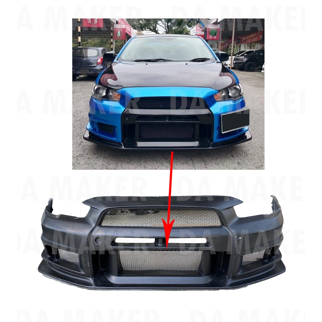 PROTON INSPIRA / MITSUBISHI LANCER EVO X DESIGN VARIS V2 FRONT BUMPER ...
