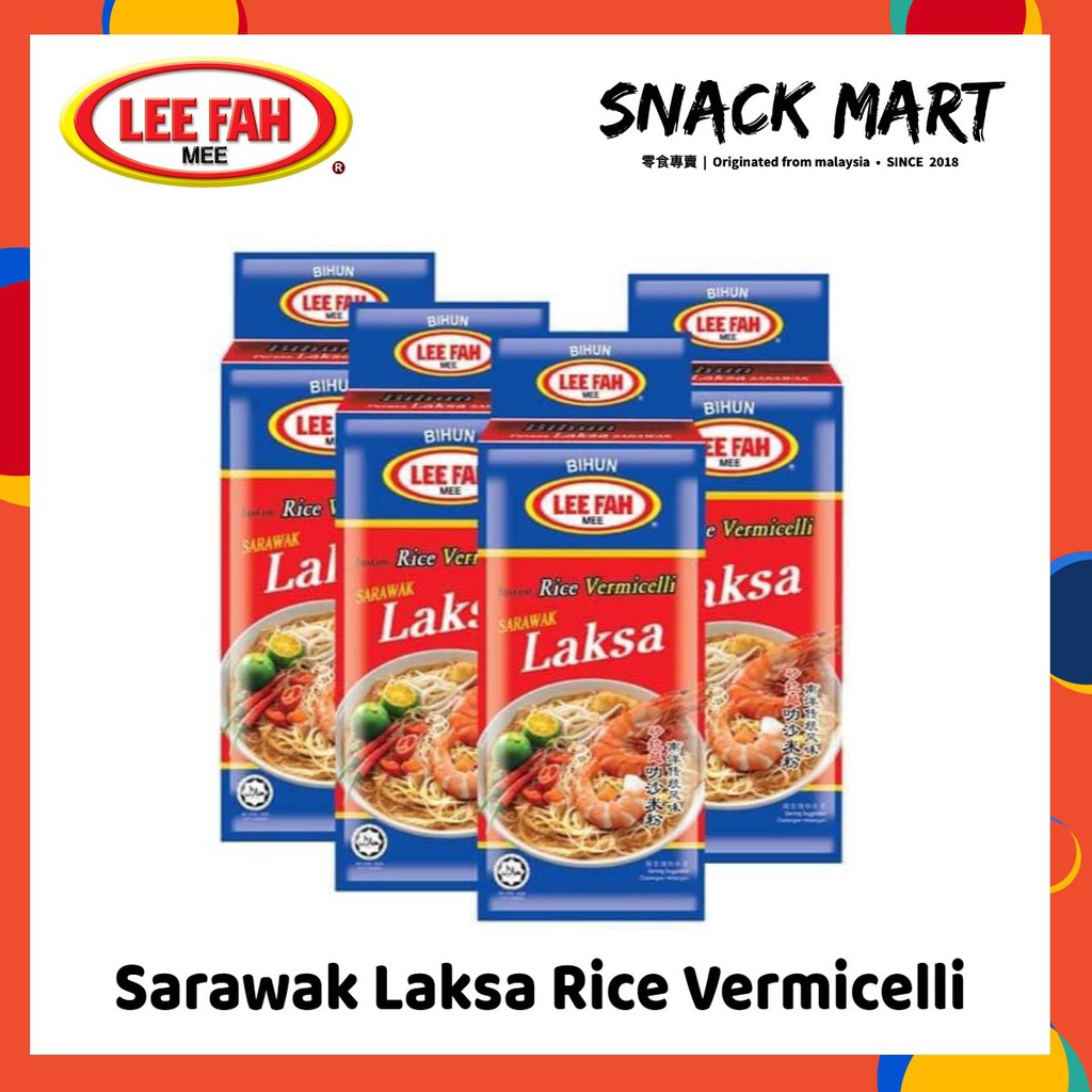 Lee Fah Mee Sarawak Laksa Rice Vermicelli Instant Noodle 320g | Shopee ...