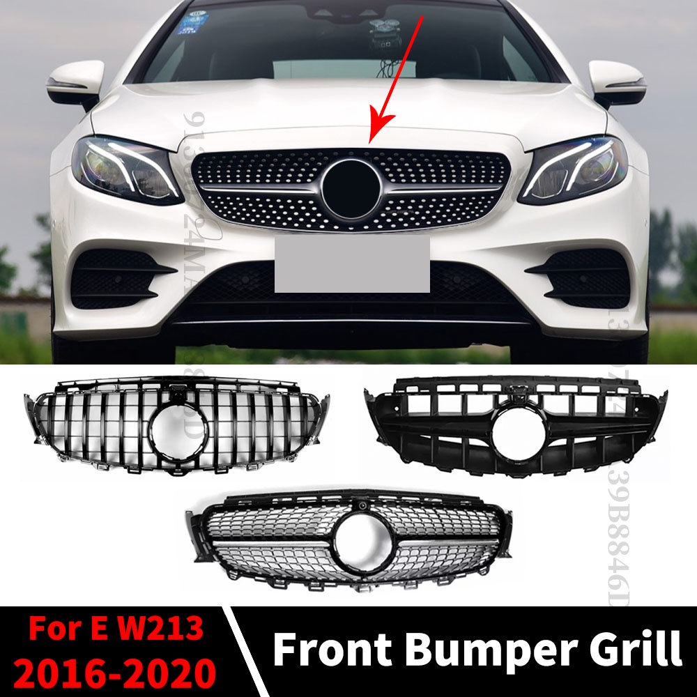 Perfect Match E63 GT Diamond Style Front Bumper Grille Hood Grill For Mercedes W213 C238 A238 ...