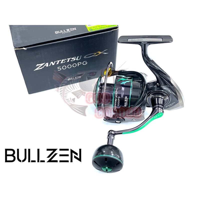 2022 BULLZEN ZANTETSU CX SPINNING FISHING REEL HARDENED CARBON BODY ...