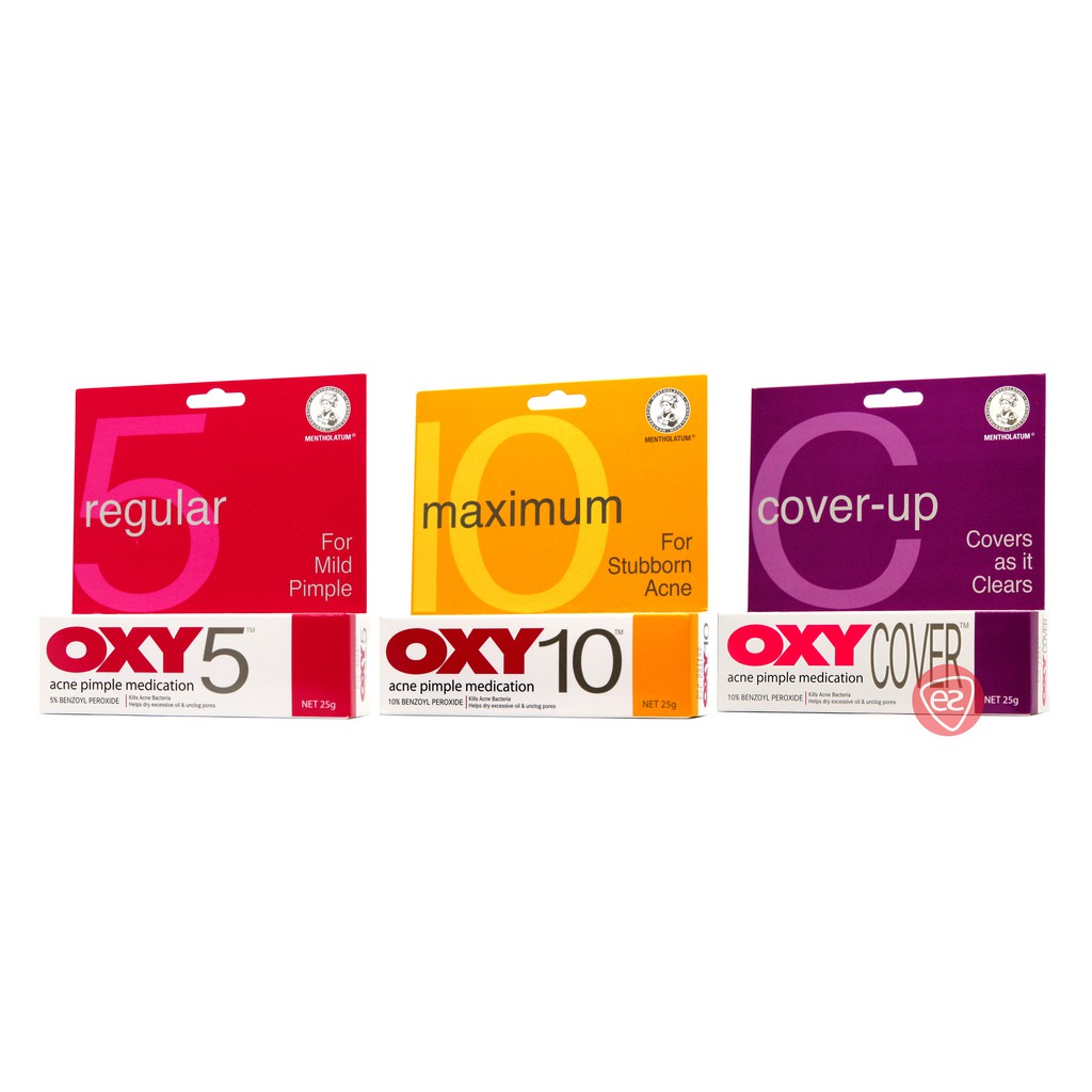 OXY ACNE PIMPLE MEDICATION ( 5 / 10 / COVER ) (SIZE: 10G / 25G ...