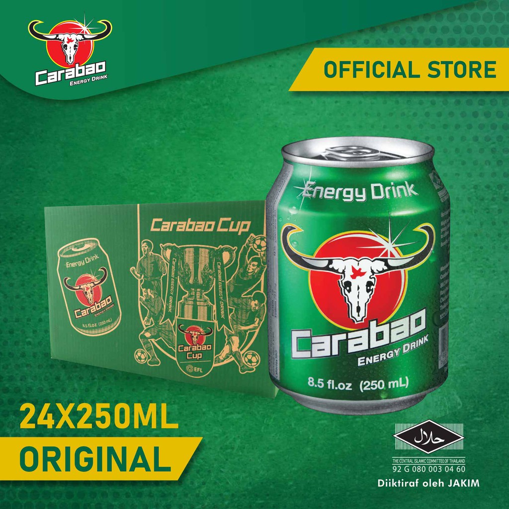 Carabao Energy Drink Original 24 x 250ml / Minuman Tenaga Carabao Original 24 x 250ml | BeeCost