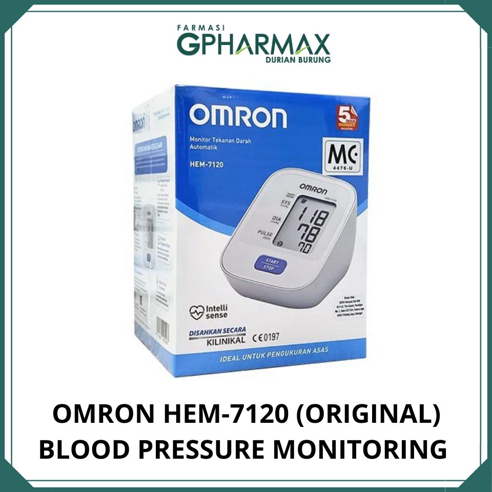 Omron HEM-7120 Automatic Blood Pressure Monitor (Original) | Shopee ...