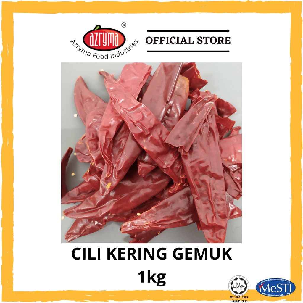 AZRYMA CILI KERING GEMUK 1KG (CILI TAK PEDAS) | Shopee Malaysia