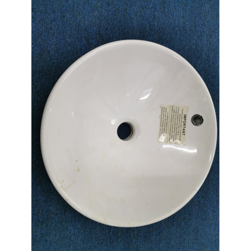 KiaQuest CAROMA LEDA VASQUE Semi Recessed Basin - White | Shopee Malaysia