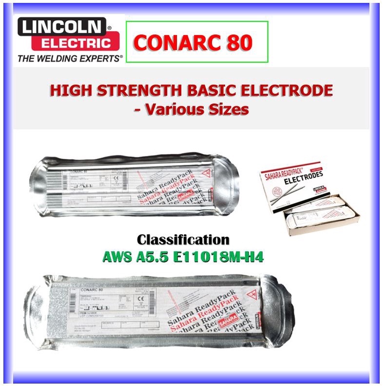 LINCOLN ELECTRIC CONARC 80 , HIGH STRENGTH BASIC WELDING ELECTRODE ...