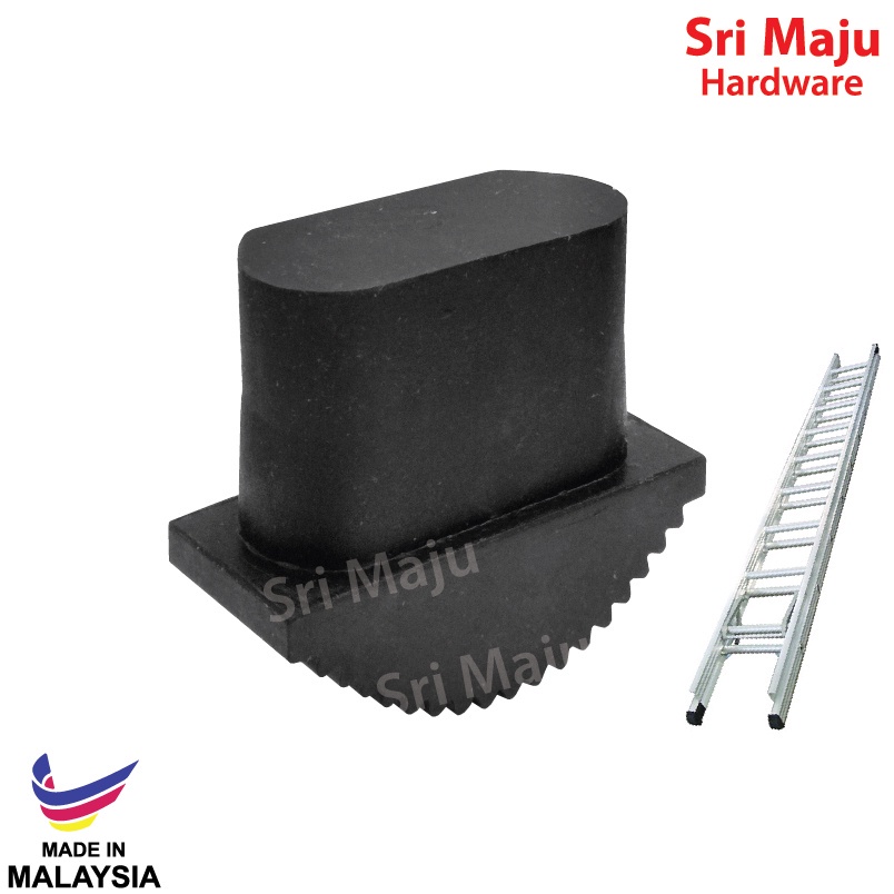 MAJU Extension Ladder Leg Rubber Cover Cap for Aluminium Rail Step ...