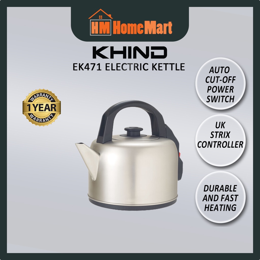 KHIND EK471 Electric Kettle 4.7L (1 Year Warranty) | Shopee Malaysia