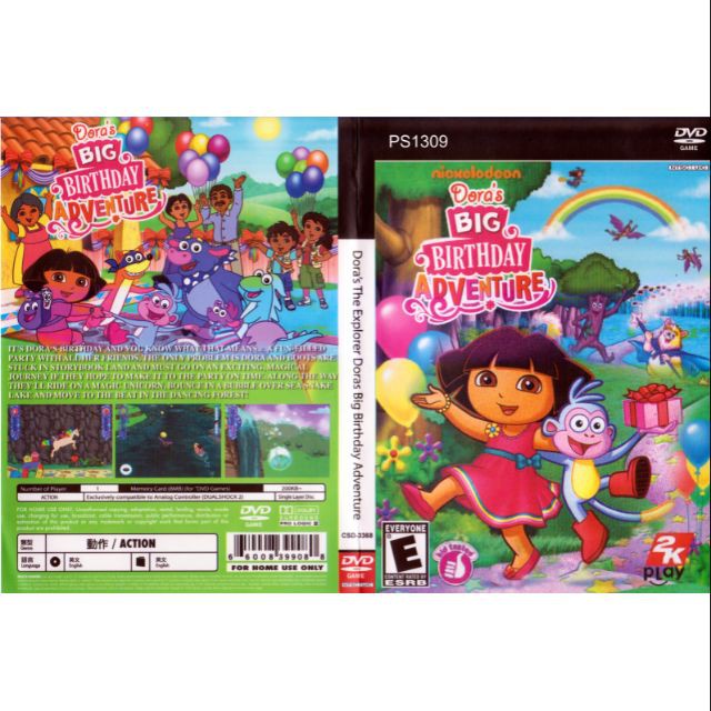 PS2 DORA THE EXPLORER DORAS BIG BIRTHDAY ADVENTURE | Shopee Malaysia