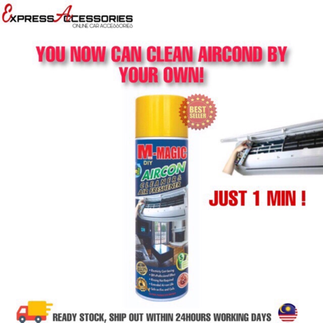 DIY Air Conditioner AirCond Coil Cleaner & Air Freshener -500ml (M ...