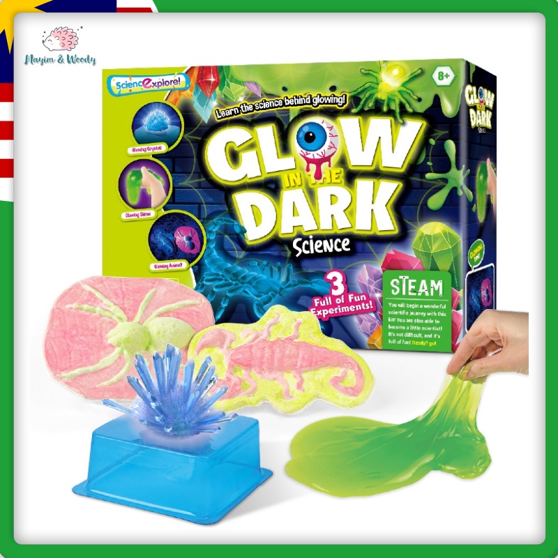 STEAM Toys 3in1 Grow In the Dark Science Experiment Toy Glowing Neon ...
