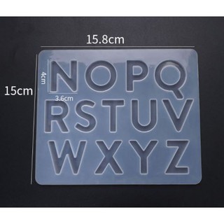 ABC XYZ Alphabet Letter Epoxy Silicone Mold A to M N to Z Acuan Huruf ...