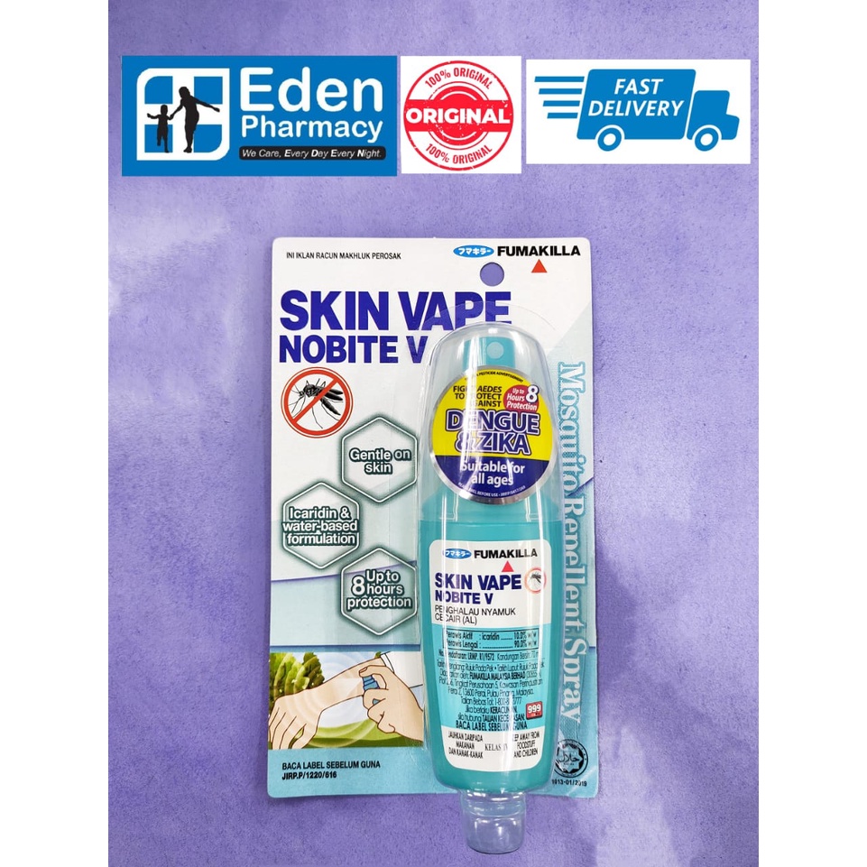 Fumakilla Skin Vape Nobite V Mosquito Repellent Spray ( 70ml ) | Shopee ...