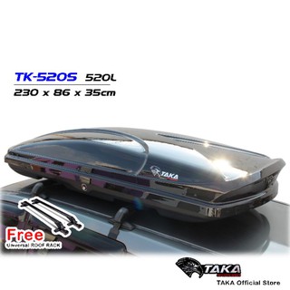TAKA TK-520S Car Roof Box [Sport Series] [XL Size] [Glossy Black] [FREE ...
