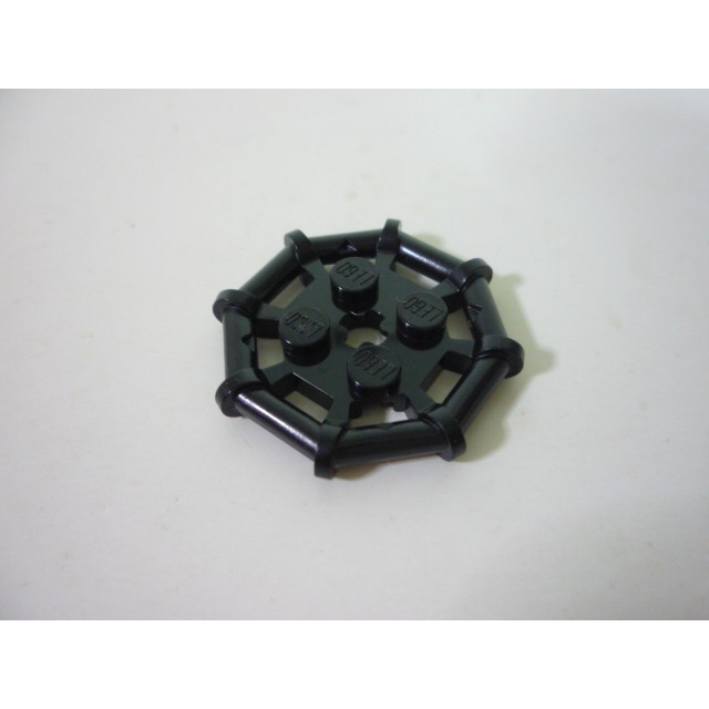 LEGO Genuine Parts - 2x2 Plate With Rod Frame Octagonal - Black X 1 Pcs ...