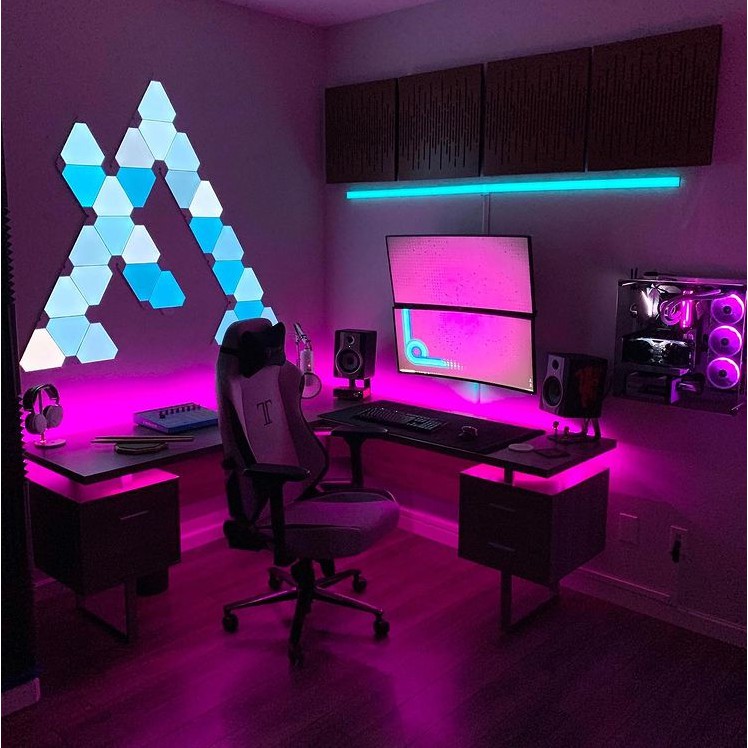【300LEDS】SDM 2835RGB PC SETUP Gaming Setup IP67 /rgb lights/work spaces ...