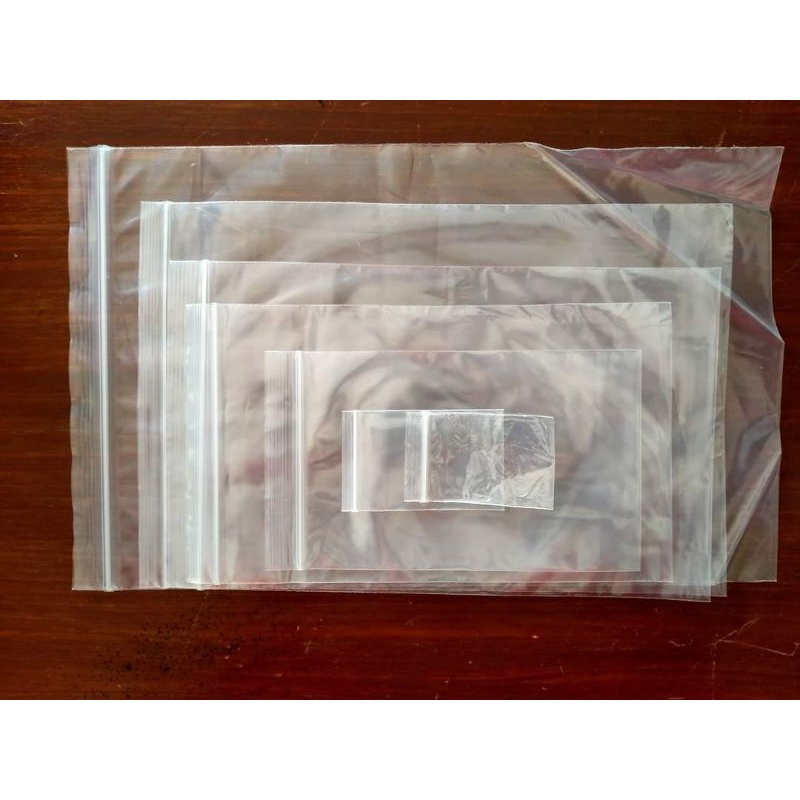 ziplock pastic bag in multiple small sizes. 100pcs per pack | Shopee ...