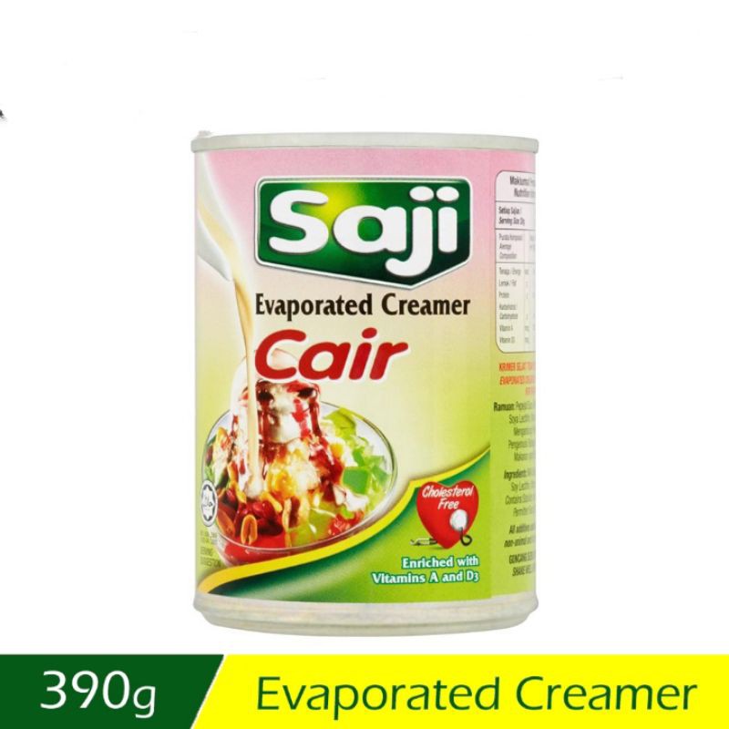Saji Evaporated Creamer Susu Krimer Sejat Cair 390g Shopee Malaysia