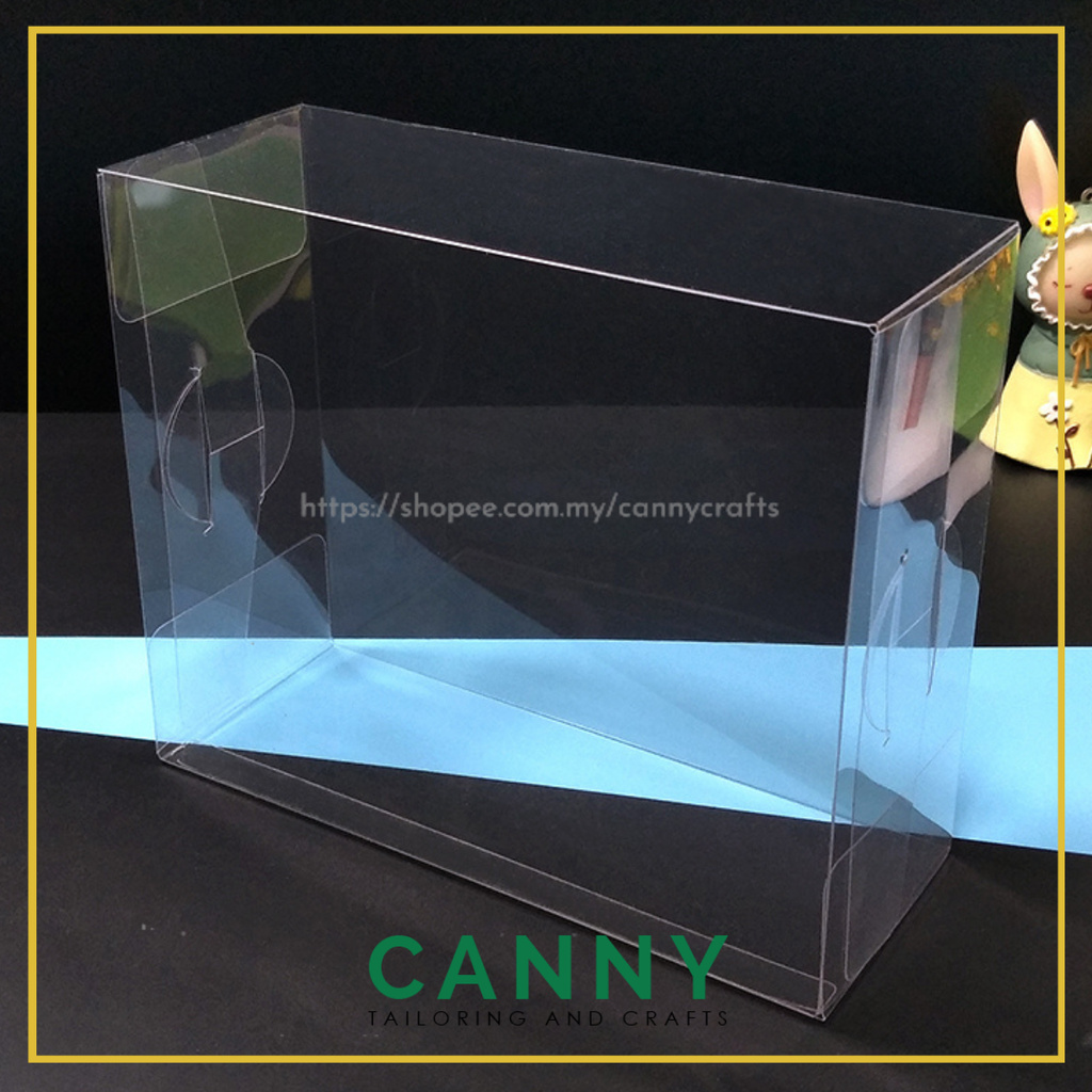 1 PCS PVC TRANSPARENT BOX WITH COVER / KOTAK HANTARAN TRANSPARENT ...