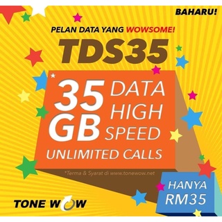 35GB for RM35 Data Tonewow Prepaid Unlimited Call Carry Forward Digi ...