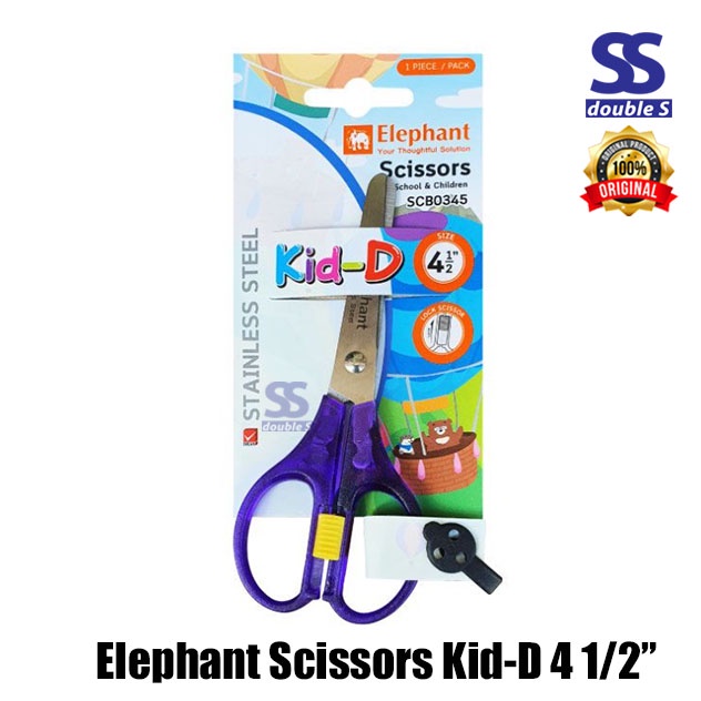 ELEPHANT KID-D SCISSORS (SCB0345 | 4.5") | Shopee Malaysia