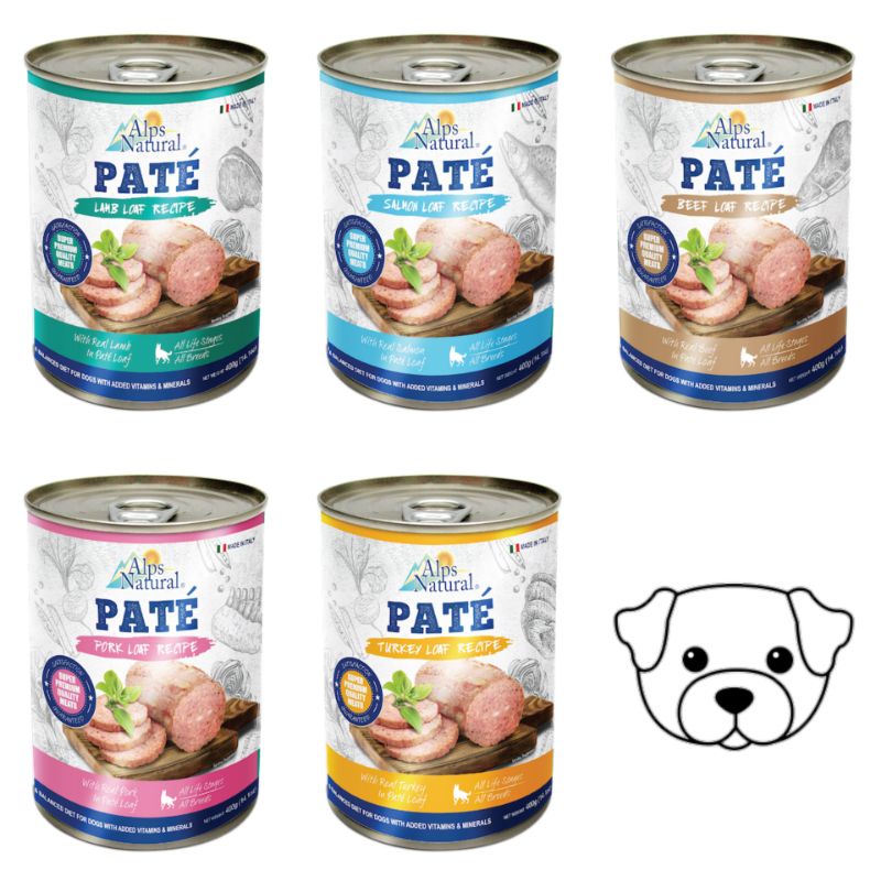 Alps Natural Pate Loaf dog food 400g X 1 CAN | Shopee Malaysia