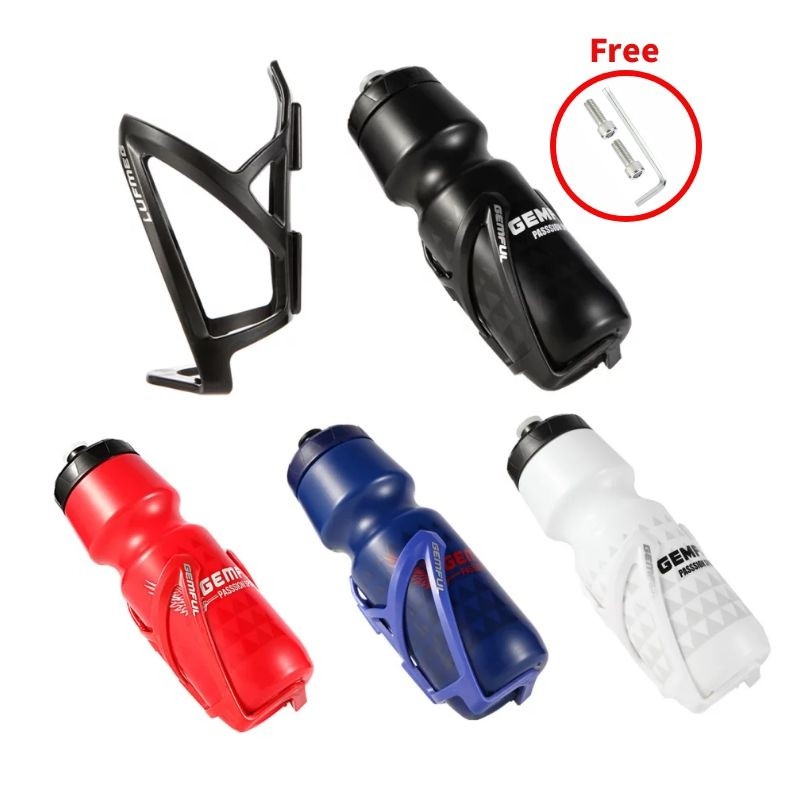 Gemful Cycling Water Bottle with Cage 750ML Botol Air Basikal Sports ...