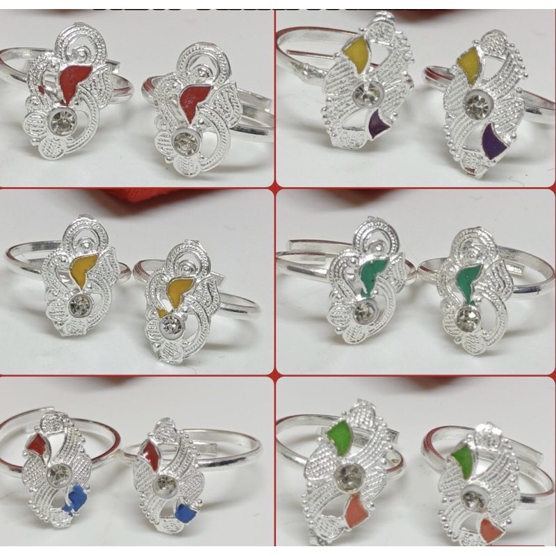 Nishaaz Indian Adjustable Velli Metti (Toe Ring)(Indian Silver ...