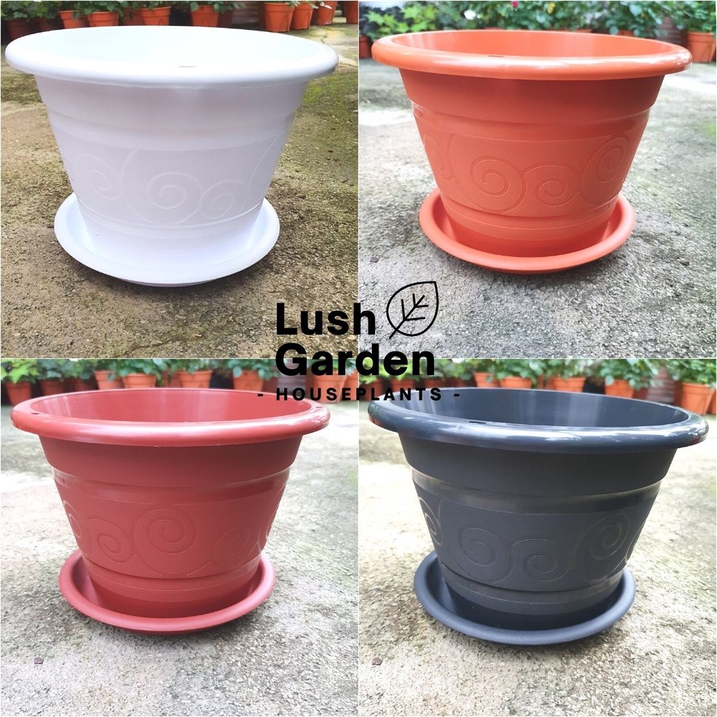 Baba TN-3468/ TN-3469 Plastic Flower Pot/ Pasu Bunga 花盆 pot [Lush ...