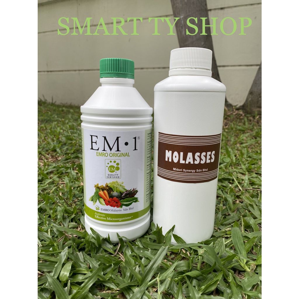 EM1 Effective Microorganisms(1 litre) + Molasses (1 litre) EM Kit ...