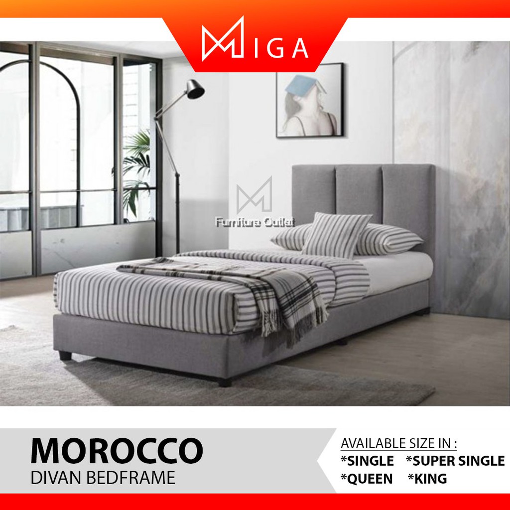 MIGA FURNITURE Super Single Divan Bed SUPER SINGLE KATIL KATIL MURAH ...