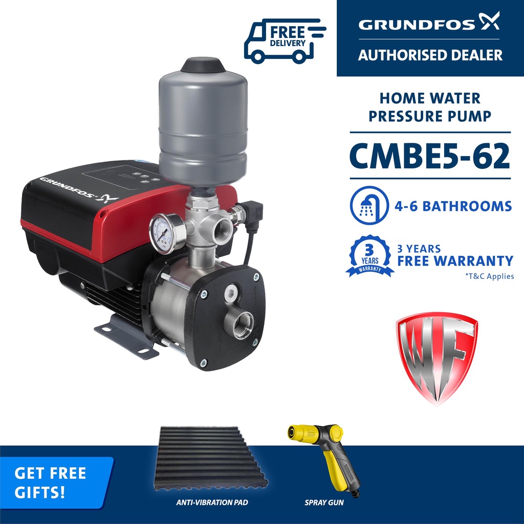 Grundfos CMBE5-62 Home Water Pressure Booster Pump | Shopee Malaysia