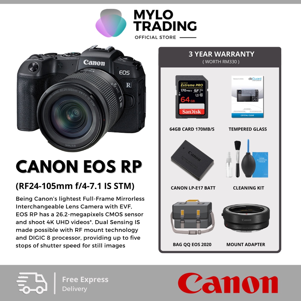 Canon EOS RP Price in Malaysia & Specs - RM3820 | TechNave