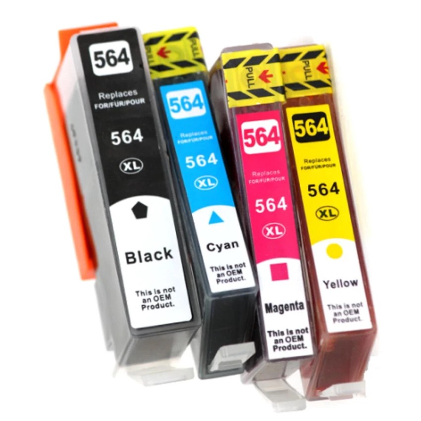 564 XL 564XL 564-XL Compatible 4 Multi Pack Ink Cartridge Printer HP ...
