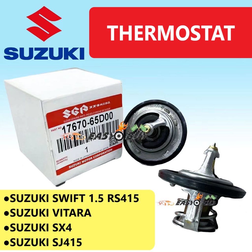 ORIGINAL SUZUKI Coolant Thermostat + Sealing Ring - Suzuki Swift 1.5 ...