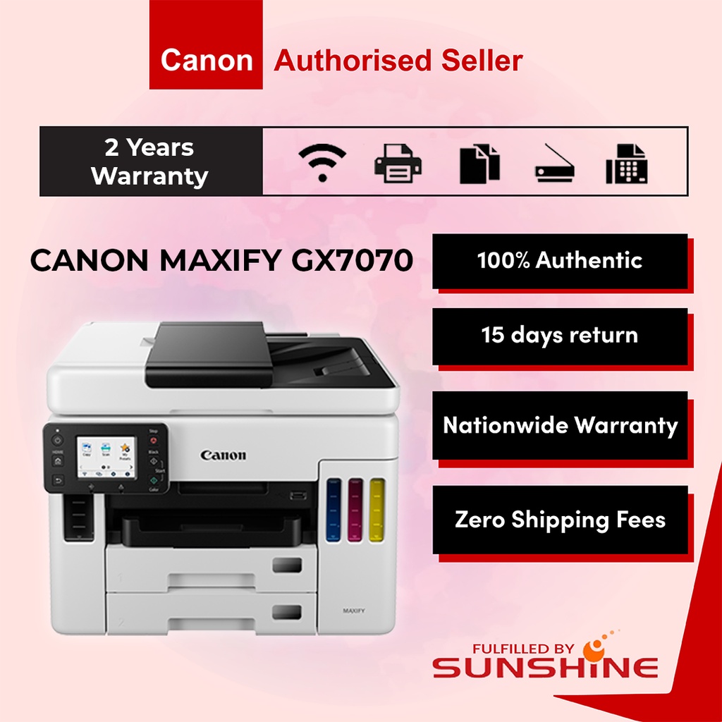 Canon MAXIFY GX5070//GX6070//GX7070 Wireless Ink Tank Business Printer ...