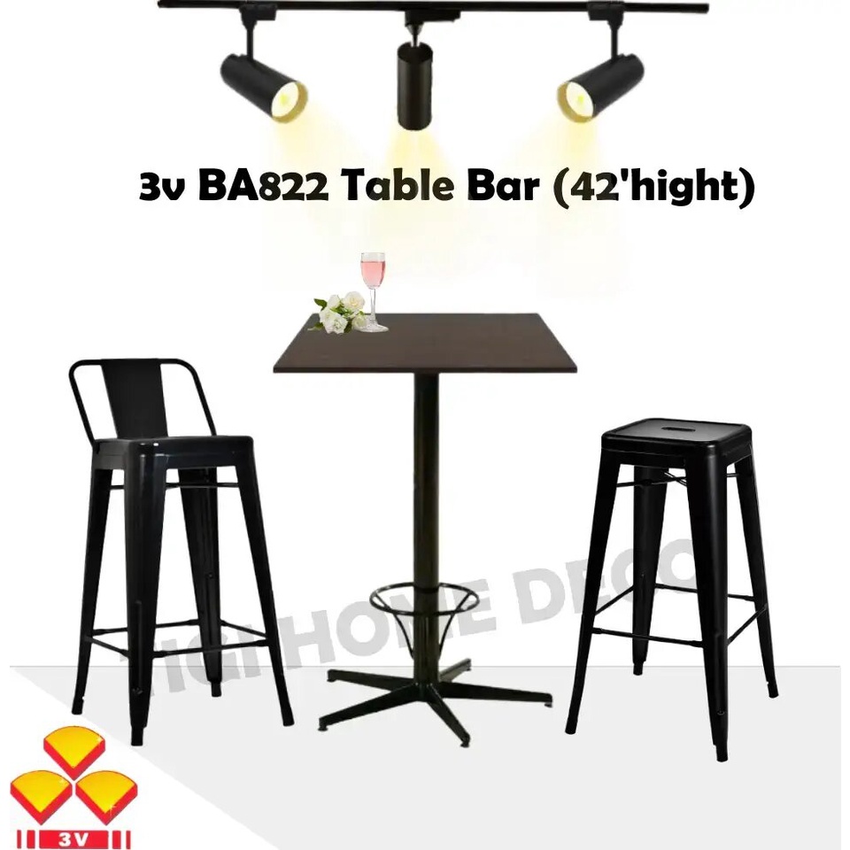 3v Square Bar table / Coffee Table/ Dining Table(table only) | Shopee ...