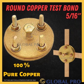 [HEAVY DUTY] 5/8" 25MMX3MM Round Copper Test Bond Plate Type Earthing ...