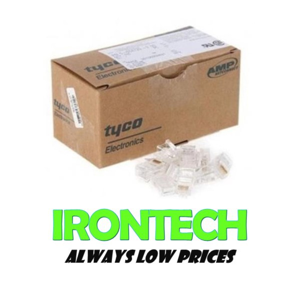 High Quality AMP RJ45 CAT5E CAT5 CAT6 CAT 6 Modular Plug Connector x ...