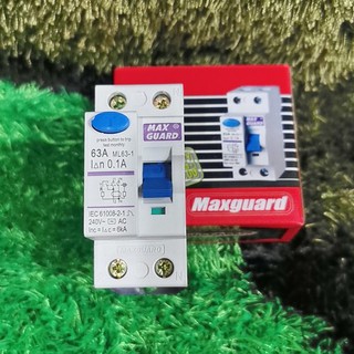 MAXGUARD ELCB / RCCB - 63A 2 POLE (100mA) [SIRIM APPROVED] | Shopee ...