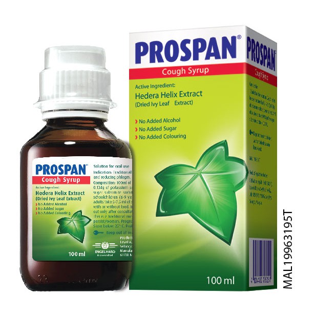 Prospan Cough Syrup 100ML (EXP: 06/25) / Prospan F Cough Syrup (5ML X 9 ...