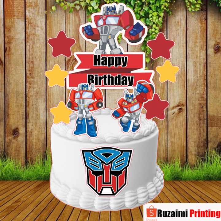 Optimus Prime Cake Topper 002 | Shopee Malaysia