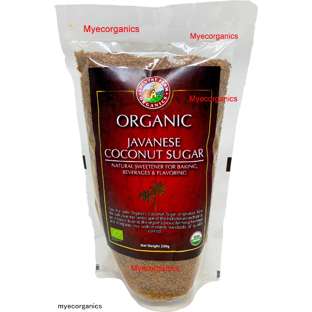 Country Farm Organic Javanese Coconut Sugar 250gm | Shopee Malaysia