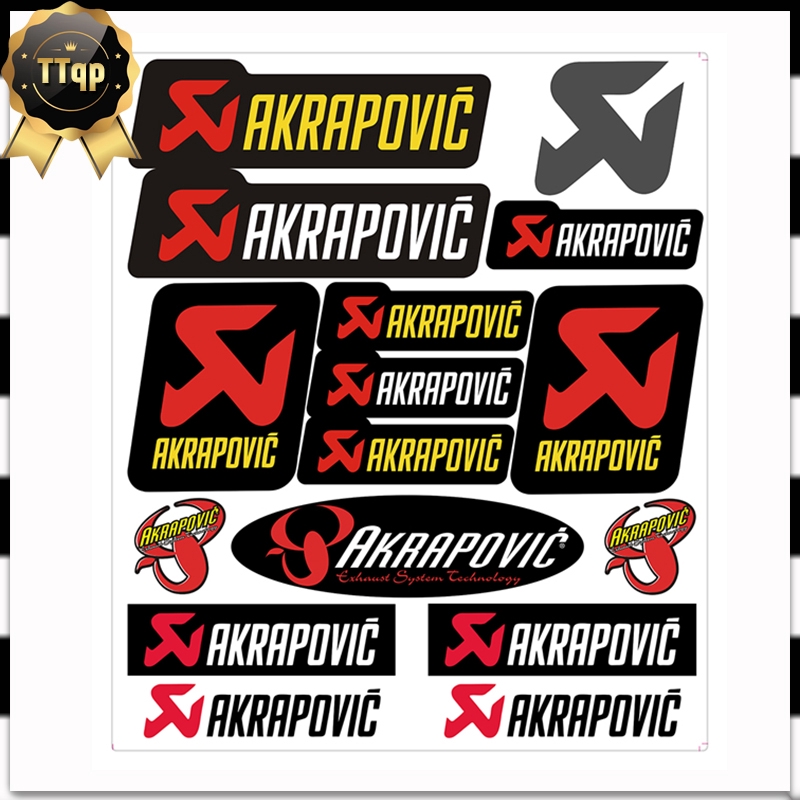 1 Set Reflective Akrapovic Motorcycle Stickers Decals | Shopee Malaysia