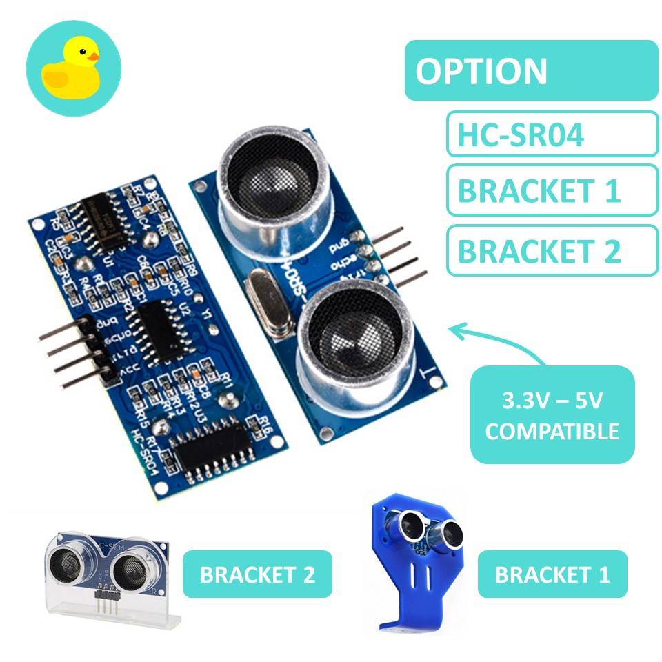 HC-SR04 Ultrasound Ultrasonic Sensor & Bracket Holder | Shopee Malaysia