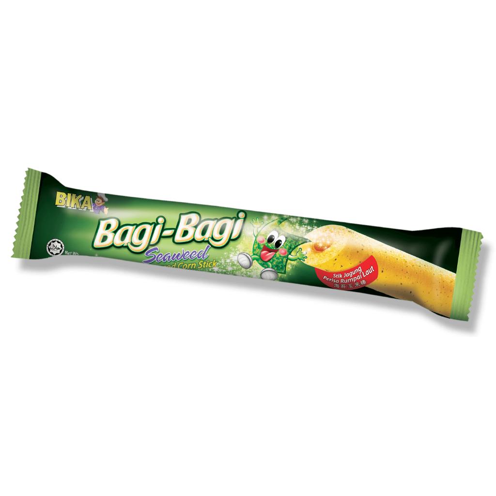 Bika Bagi-Bagi Seaweed Flavoured Corn Stick Box (10g x 10pcs) | Shopee ...