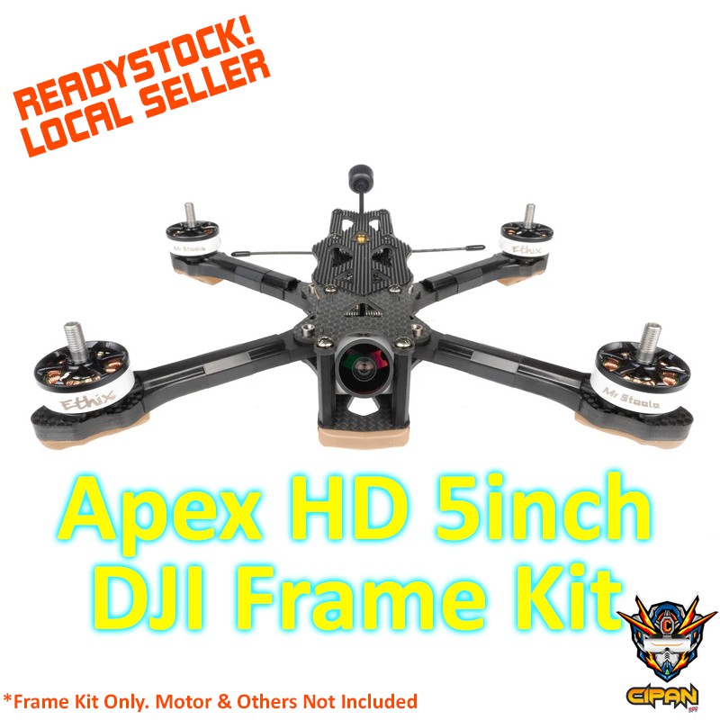 Apex 5 inch HD DJI Airunit Edition Frame Kit (MR Steele Theme) | Shopee ...